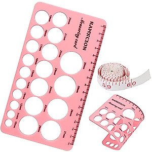 Nipple Ruler, Nipple Rulers for Flange Sizing Measurement Tool, Silicone & Soft Flange Size Measure for Nipples, Breast Flange Measuring Tool Breast Pump Sizing Tool - New Mothers Musthaves (Pink)