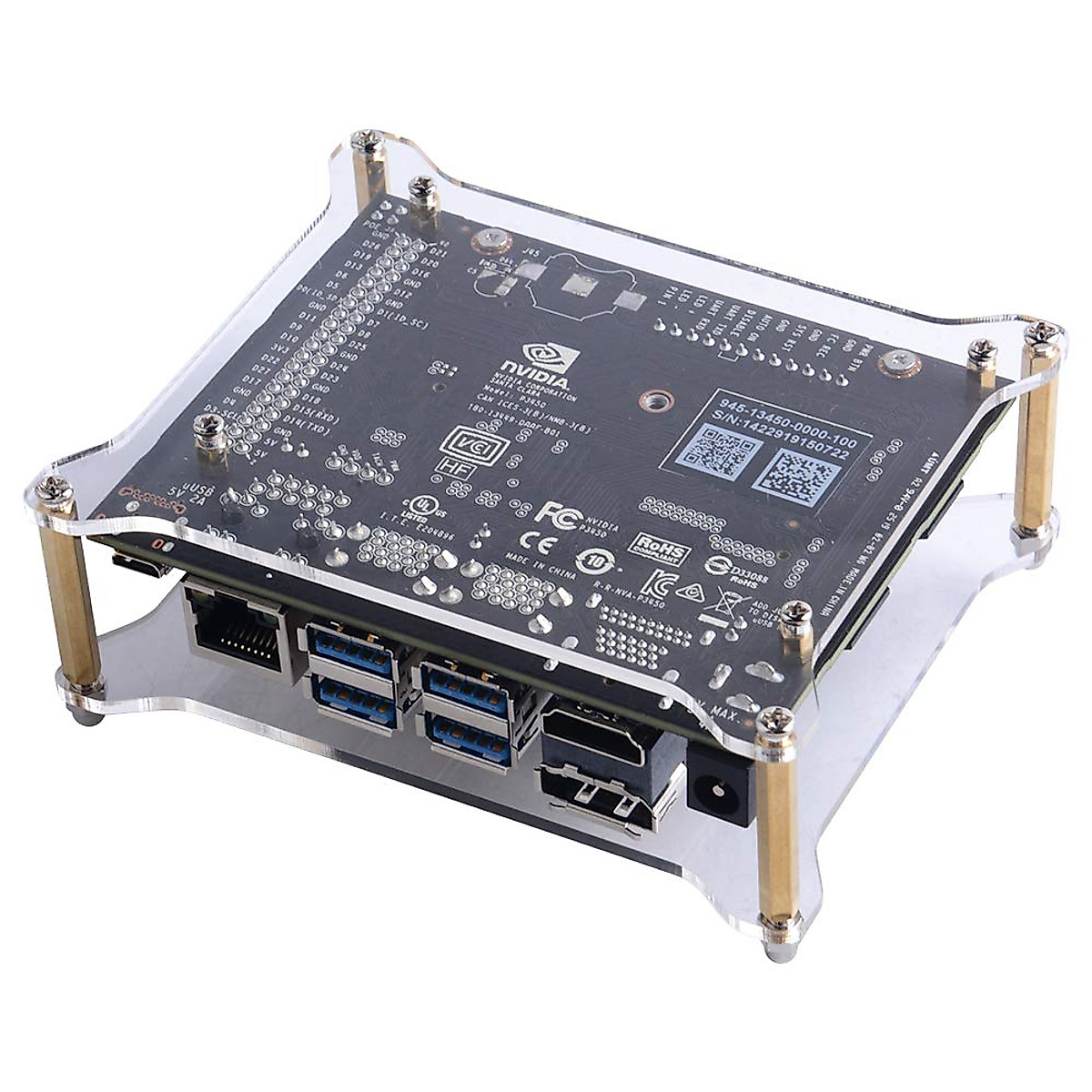 GeeekPi Jetson Nano Case (Support Jetson Nano B01 and A02 Version), Jetson Nano Case with Fan for NVIDIA Jetson Nano Developer Kit Small AI Powerful Computer