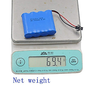 Blomiky 2 Pack 4.8V 700mAH Ni-Cd Battery Pack and 2 USB Charger Cable for SY-E511 RC Excavator C181 C182 C185 1/18 Scale RC Truck C181 Battery & USB 2