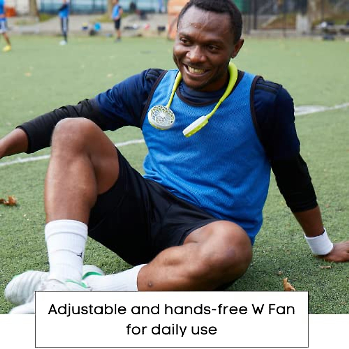 SPICE OF LIFE Portable Neck Fan - Hands-Free Wireless W Fan 2nd Edition - Rechargeable Battery, 2.5 to 7 Hour Life, 3 Speed Settings, Stimulating Breeze Helps Prevent Sleepiness While Driving