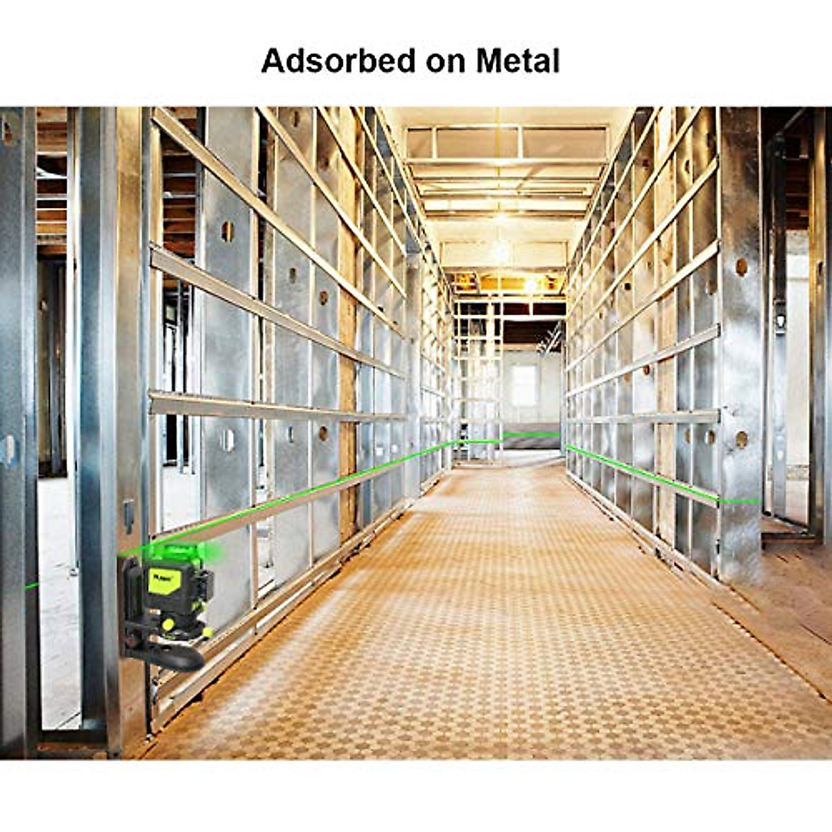 Huepar Fine-tuning Bracket Laser Level Adapter, Multifunctional Magnetic Pivoting Base with Adjustable Clip, 360° Adjustable Support with 1/4"-20 Male Threaded, Height Adjustment - PV10+