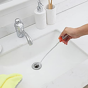 Amazon Basics Drain Clog Remover Tool, 6 Pack
