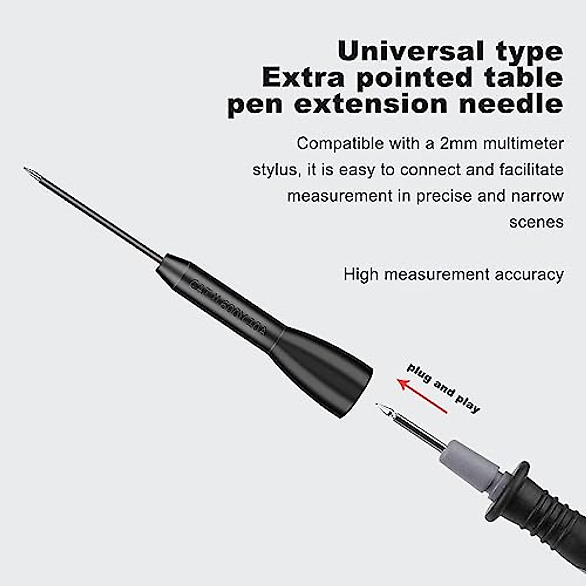 ZIBOO TP88A Piercing Needle Non-destructive Test Probe Use for Digital Multimeter Test Leads