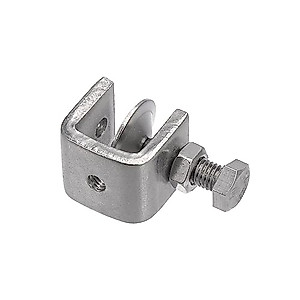 uxcell Stainless Steel C-Clamp with 0.79 Inch Wide Jaw Opening for Woodworking Welding Building Household Mount 4 Pcs