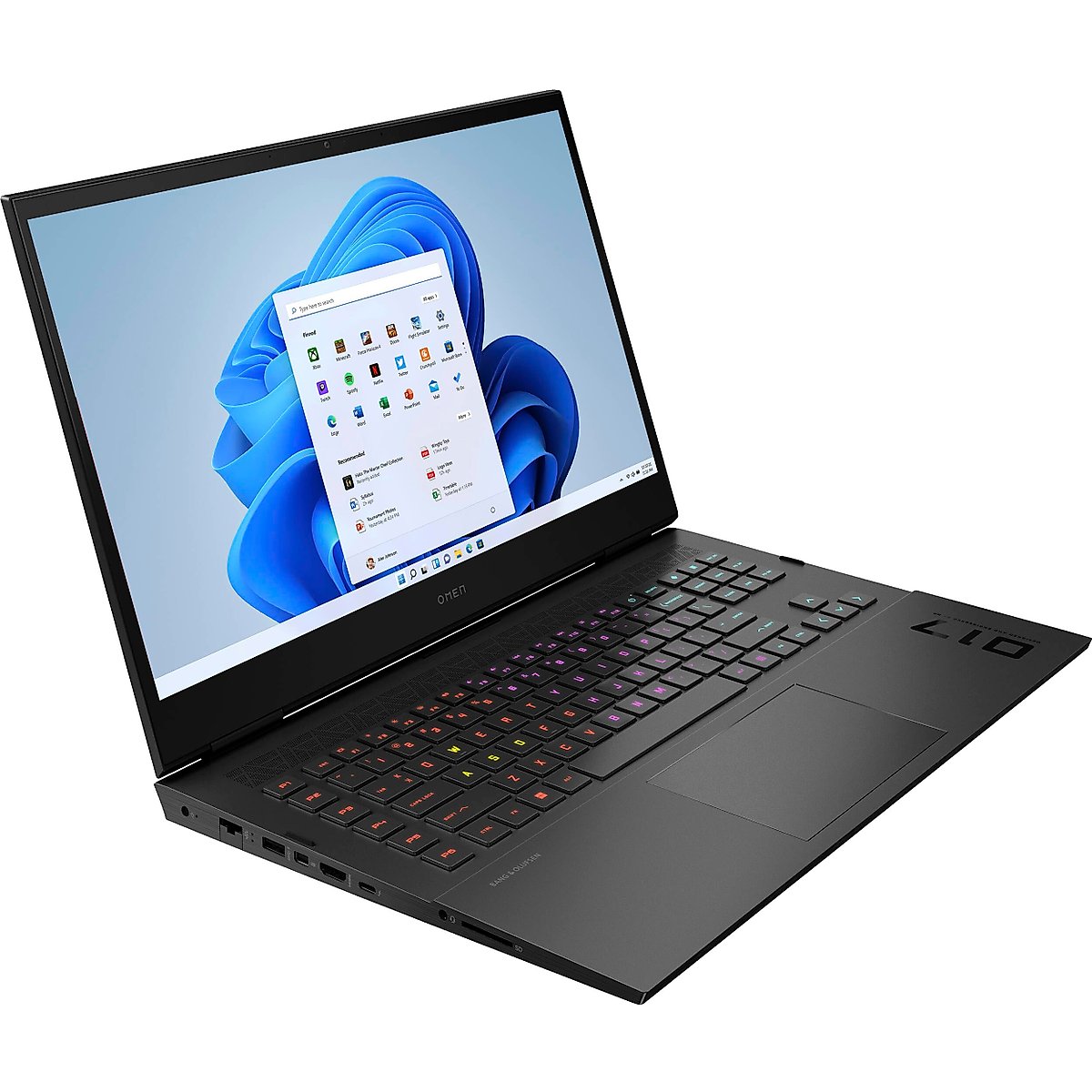 HP Omen 17 2023 Gaming Laptop 17.3" WQHD IPS 165Hz 14-Core Intel i7-12700H 16GB DDR5 1TB SSD NVIDIA GeForce RTX 3070 Ti 8GB GDDR6 Thunderbolt 4 Wi-Fi 6E RGB Backlit Windows 10 Pro w/ONT 32GB USB