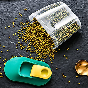 Prime Food Storage Container with Lids and Pour Spout BPA Free Airtight Storage for Kitchen and Pantry Portable Organizer for Spaghetti Sugar Rice Cooker Pasta Cereal Spices Dry Goods