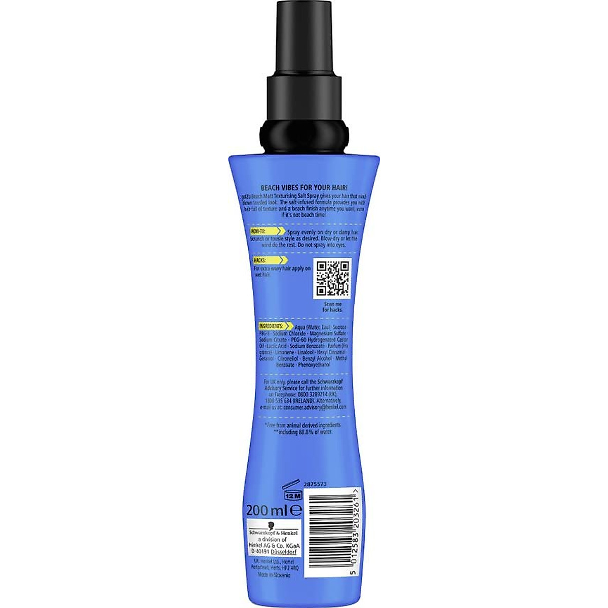 Schwarzkopf Got2b Beach Matte Salt Spray (200ml)