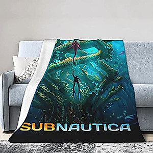 Subnautica Blanket Flannel Warm Soft Throw Blanket Anime air Conditioner Blankets 50"x40"