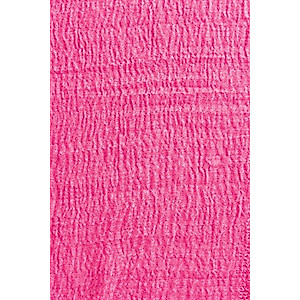 Hadley Wren womens Classic Soft Solid Lightweight Oblong Fashion Scarf, Bright Pink, One Size US