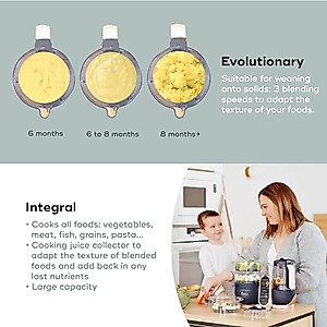 Babymoov Duo Meal Station XL, 6 in 1 Food Processor with Steamer, Multi-Speed Blender, Warmer, Defroster & Sterilizer (Nutritionist Approved), pink