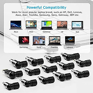 90w Universal Ac Laptop Charger Power Adapter Replacement for Hp Compaq Dell Acer Asus Toshiba IBM Lenovo Samsung Sony Fujitsu Notebook Ultrabook