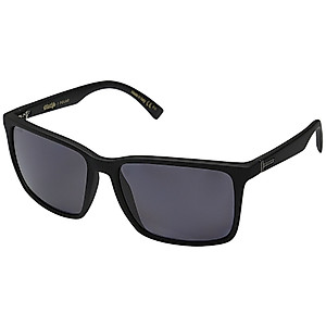 VonZipper Lesmore Sunglasses Matte Black with Wildlife Vintage Grey Polarized Lens