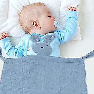 Cozy Plush Baby Security Blanket,Skin Friendly Cotton Rabbits Security Blanket for Boys and Girls Baby Gifts for Toddler
