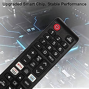 BN59-01315J New Replaced Remote Control for Samsung Smart TV UN50TU7000F UN55TU7000F UN58TU7000F UN58TU700DF UN65TU7000F UN43TU7000F UN65TU700DF with Netflix PrimeVideo Keys (with Batteries)