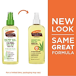 Palmer's Cocoa Butter Formula Hemp Oil Calming Relief Body Oil, 5.1 Ounces