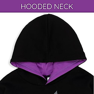 Disney Nightmare Before Christmas Jack Skellington Big Boys Fleece Pullover Hoodie Black 10-12