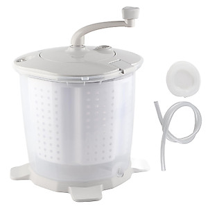 Portable Washing Machine for Apartment, Manual Hand Clothes Washer, Mini Portable Manual Operation Washing Machine, Underwear Laundry Washer for Home Dormitory, Gray