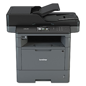 Brother Monochrome Laser Printer, Multifunction Printer and Copier, DCP-L5650DN, Flexible Network Connectivity, Duplex Print & Copy & Scan, Mobile Device Printing, Amazon Dash Replenishment Ready