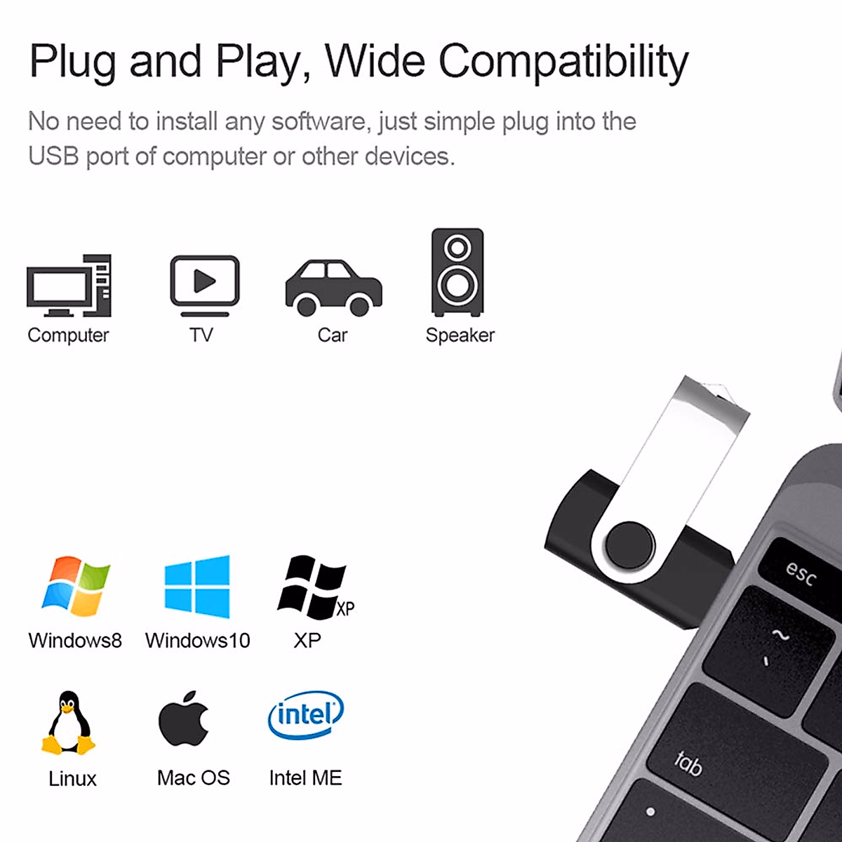 10 Pack 1GB Flash Drives Pack 1GB USB Stick Bulk 1GB USB Thumb Drive USB 2.0 (1GB, Blue)