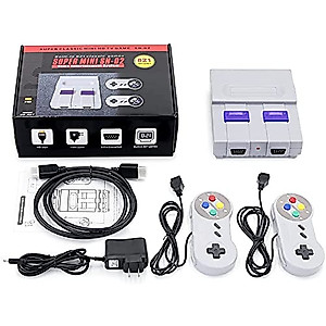 oliv Retro Game Console,Handheld Video Game Console Classic Built-in 821 Games with Controllers, Super Mini TV Classic Video Gaming Console HD Output Plug&Play Player for Kid, Adult Gift