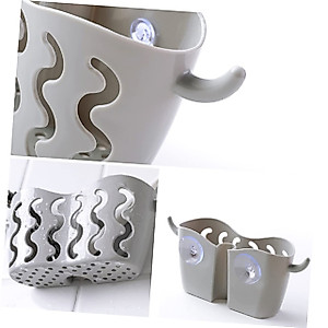 DOITOOL Sink Drain Rack Basket, Grey, Plastic, Polypropylene, 150