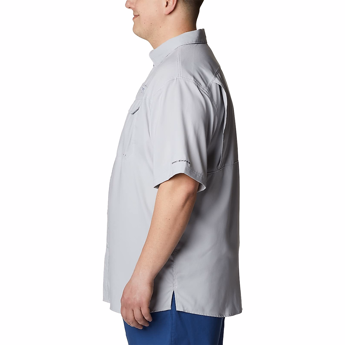 Columbia Men's Low Drag Offshore Short Sleeve Shirt, UPF 40 Protection, Moisture Wicking Fabric T-Shirt,Cool Grey,XX-Large