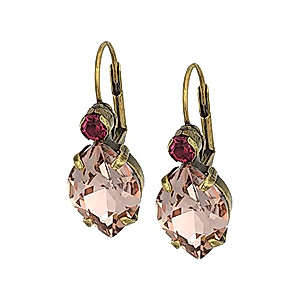 Sorrelli Navette Drop Earrings, Antique Gold-Tone Finish, Radiant Sunrise