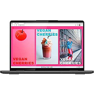 Lenovo ENOVO Yoga 7i 2-in-1 Laptop 14'' 2.2K Touchscreen12th Core i7-1255U Iris Xe Graphics 16GB RAM 1TB SSD WI-FI 6E Thunderbolt 4 Backlit KB w/ FP Windows 11 RATZK 32GB USB, Storm Grey, (82QG)
