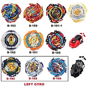 Bey Battling Top Burst Gyro Toy Set Toy Gift for Children Boys Ages 6 8 10 12+ Combat Battling Game 10 Burst Spinning Tops 3 Two Way Launchers Grip Starter