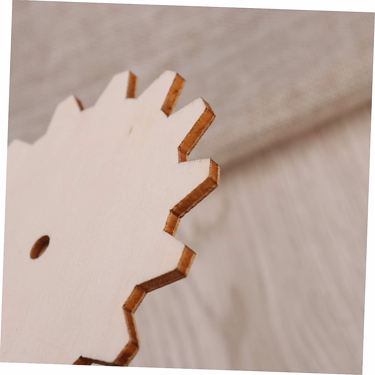 Homoyoyo 30 Pcs Unfinished Gear Wheels Unfinished Wood Cutouts Wood Cutout for Crafts Wood Circles for Crafts Wood Embellishment DIY Wood Craft Nativity Crafts Wooden Bamboo Equipment