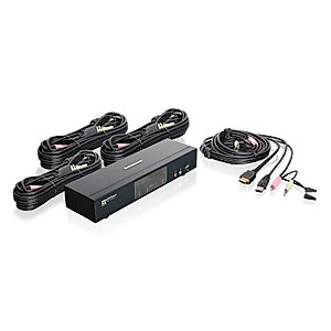 IOGEAR 4-Port HDMI Multimedia KVM Switch with Audio, USB 2.0 Hub and HDMI KVM w/Full Set of Cables, (GCS1794 TAA Compliant)