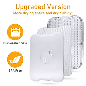 Food Dehydrator Machine, Fruit Dehydrators with 8-Trays, Digital Timer and Temperature Control(95ºF-158ºF) for Food, Jerky, Meat, Fruit, Herbs and Vegetable, 400 Watt, BPA Free