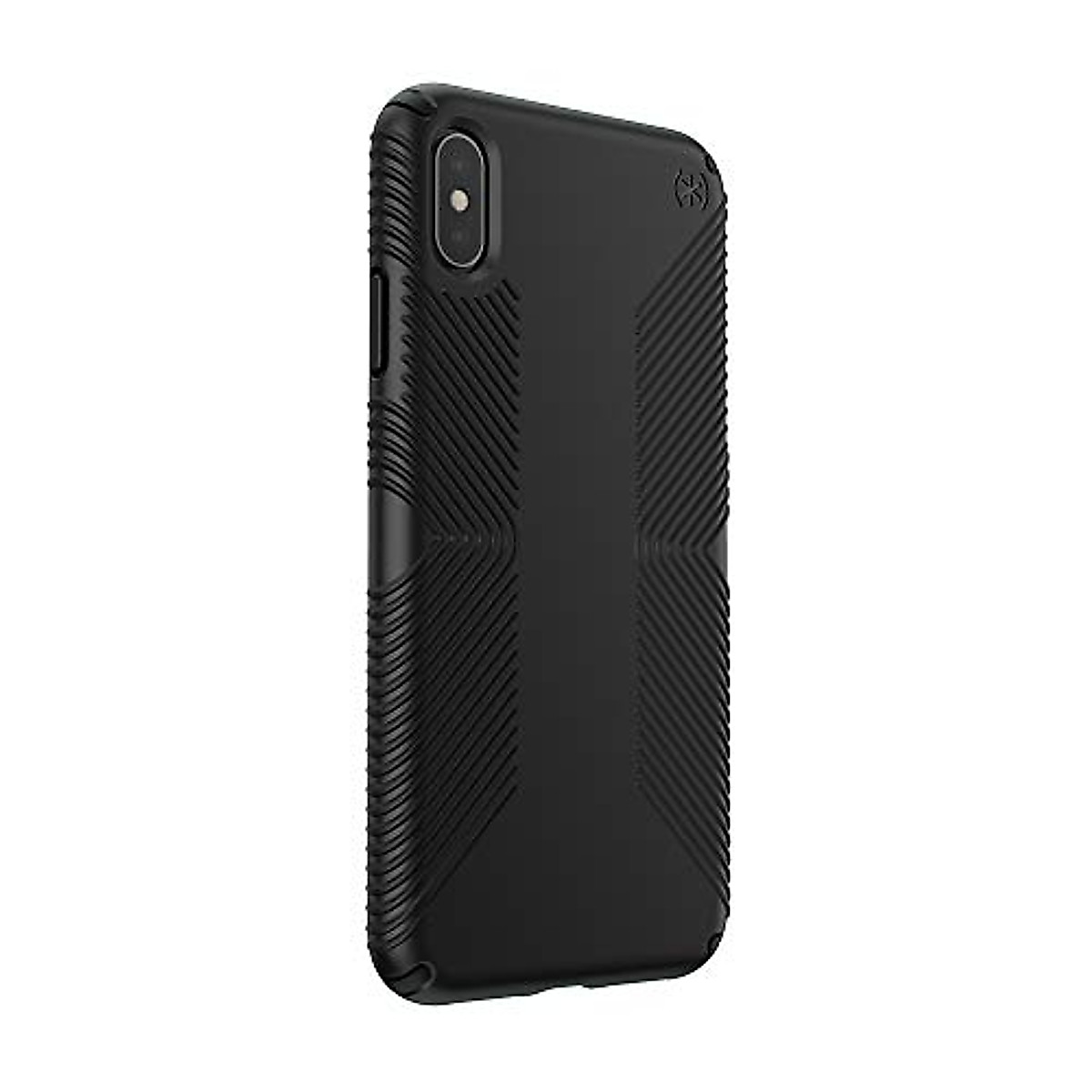Speck Presidio Grip iPhone XS Max Case - Slim Fit, Silicone, Black/Black