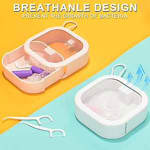 MaehSab 2PCS Hair Tie Organizer, Qtip Dispenser Portable Hair Tie Holder Organizer, Bathroom Storage Organizer Travel Accessories Organizer for Cotton Swabs, Hair clip, Hair pin