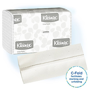 Kleenex(R) C-Fold Towels, 150 Towels/Sleeve, Pack Of 4 Sleeves, 150 Count (Pack of 4)