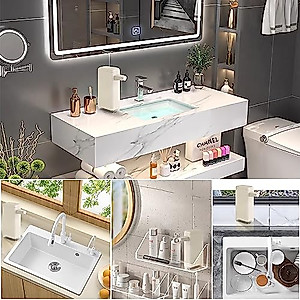 QANYI Automatic Foaming Soap Dispenser, USB Rechargeable Auto Sensor 3 Gear Foam Adjustable, 13.5oz/400ML PETG+ABS Wall Mount Soap Dispenser, Touchless Hand & Dish Soap Pump for Bathroom, Kitchen