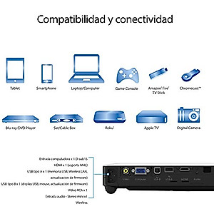 Epson V11H795020 PowerLite 1780W LCD Projector, White