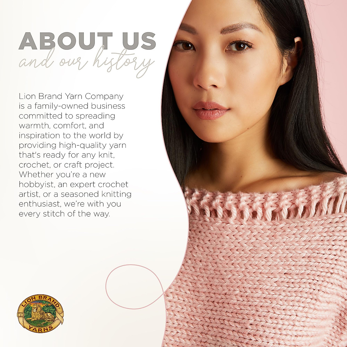 Lion Brand Yarn (1 Skein) Hometown Bulky, Houston Cream yarn, 1-Pack