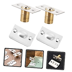 6 Pcs Stainless Steel Door Touch Beads Metal Ball Latches Door Ball Catch Ball Latches for Interior Door Adjustable Ball Latches Cabinet Ball Latches Closet Ball Catch Door Latches