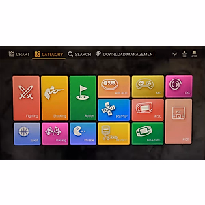 RegiisJoy Arcade Game Console 10000 Classic Games with WiFi Function, Pandora Box 18S Download/Save/Pause/Hide/Search Games, 1280x720,4 Players,3D Games