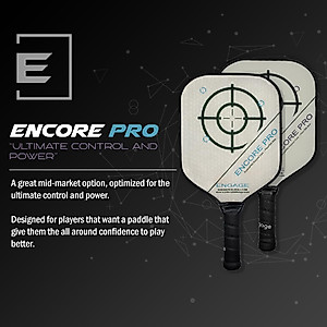 Engage Pickleball Encore Pro Pickleball Paddle - Pickleball Paddles with Polymer Core - USAPA Approved Pickleball Paddles Pickleball Rackets for Adults - Standard (Sky Blue)