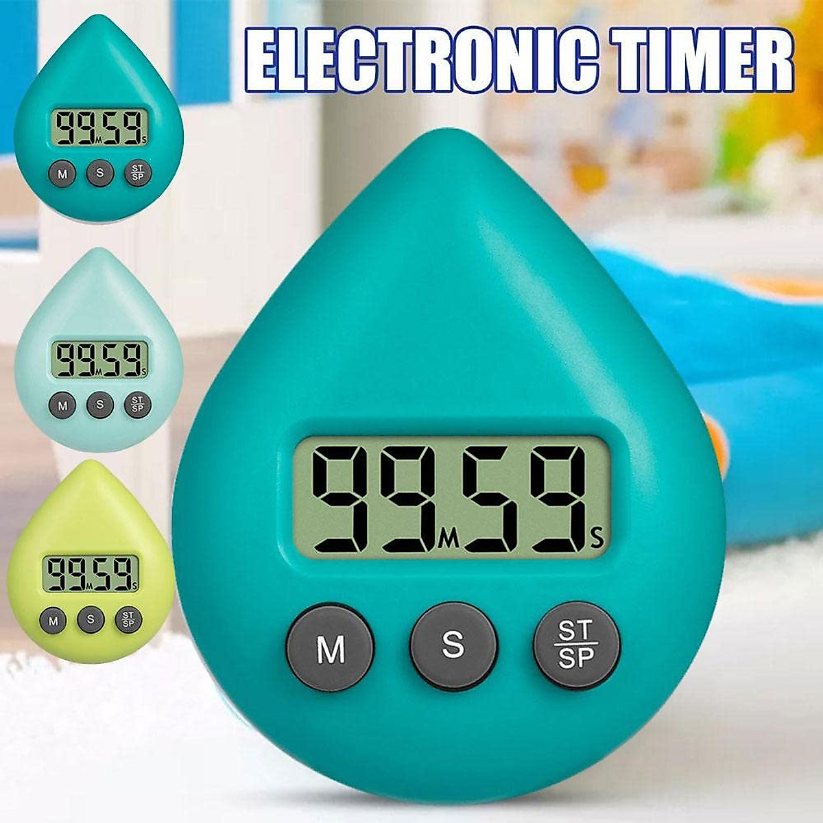 Dongzhur Shower Timer for Kids Adults Digital Shower Timer Waterproof Energy Saver Digital Timer with Alarm & Suction Cup Splash Proof Timers Shower Countdown Timer Reminder