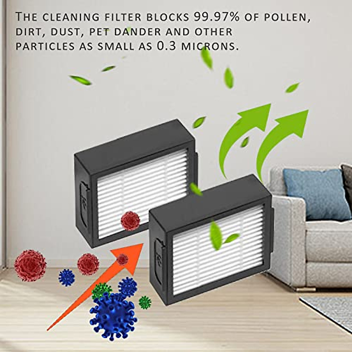 COMUSTER 14 Pack Replacement Parts for iRobot Roomba i1+ i7+ i3+ i4+ i6+ i8+ j7+/Plus Vacuum Cleaner,2 Pack HEPA Filters 2 Pack Side Brushes 8 Vacuum Bags(The accessories are neat)