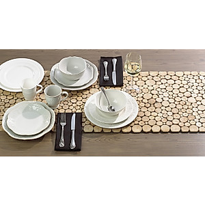 Lenox Opal Innocence Carved 4-Piece Place Setting, 4.95 LB, White