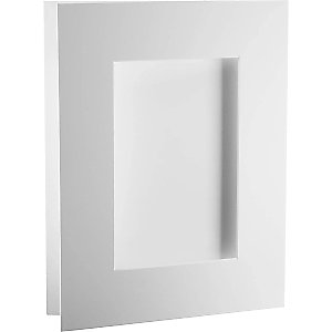 Archival Methods Pre-Cut Exhibition Mats Board, One 17x25" on 22x30" Board, 4 Ply, Bright White, Package of 5