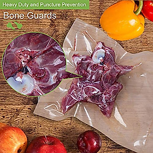 MaiFlaFre 11x50 2 Pack Vacuum Sealer Bags Rolls with Commercial Grade, BPA Free, Heavy Duty, Great for Vac Storage, Meal Prep or Sous Vide