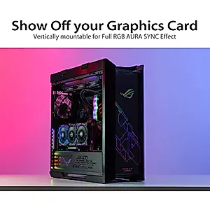 ASUS ROG STRIX Riser Cable PCI-E 3.0 x16 High Speed Flexible Extender Card Extension Port, 90 Degree Adapter (240 mm)