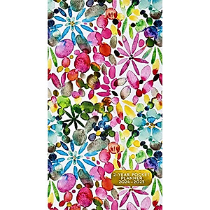 2024-25 Watercolor Garden 2-Year Pocket Planner (24-Month Calendar)