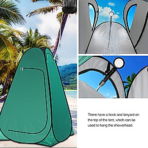 anngrowy Shower Tent Pop-Up Privacy Tent Camping Portable Toilet Tent Outdoor Camp Bathroom Changing Dressing Room Instant Privacy Shelters for Hiking Beach Picnic Fishing Potty, Extra-Tall 2 Colors