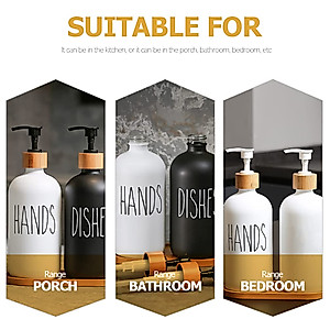 Angoily 1 Set Soap Dispenser Liquid Soap Pump Bottle Lotion Dispenser Pump Shampoo Pump Bottle Liquid Body Soap Bubble Soap Pump Bottles for Shampoo and Conditioner Cosmetic Wooden